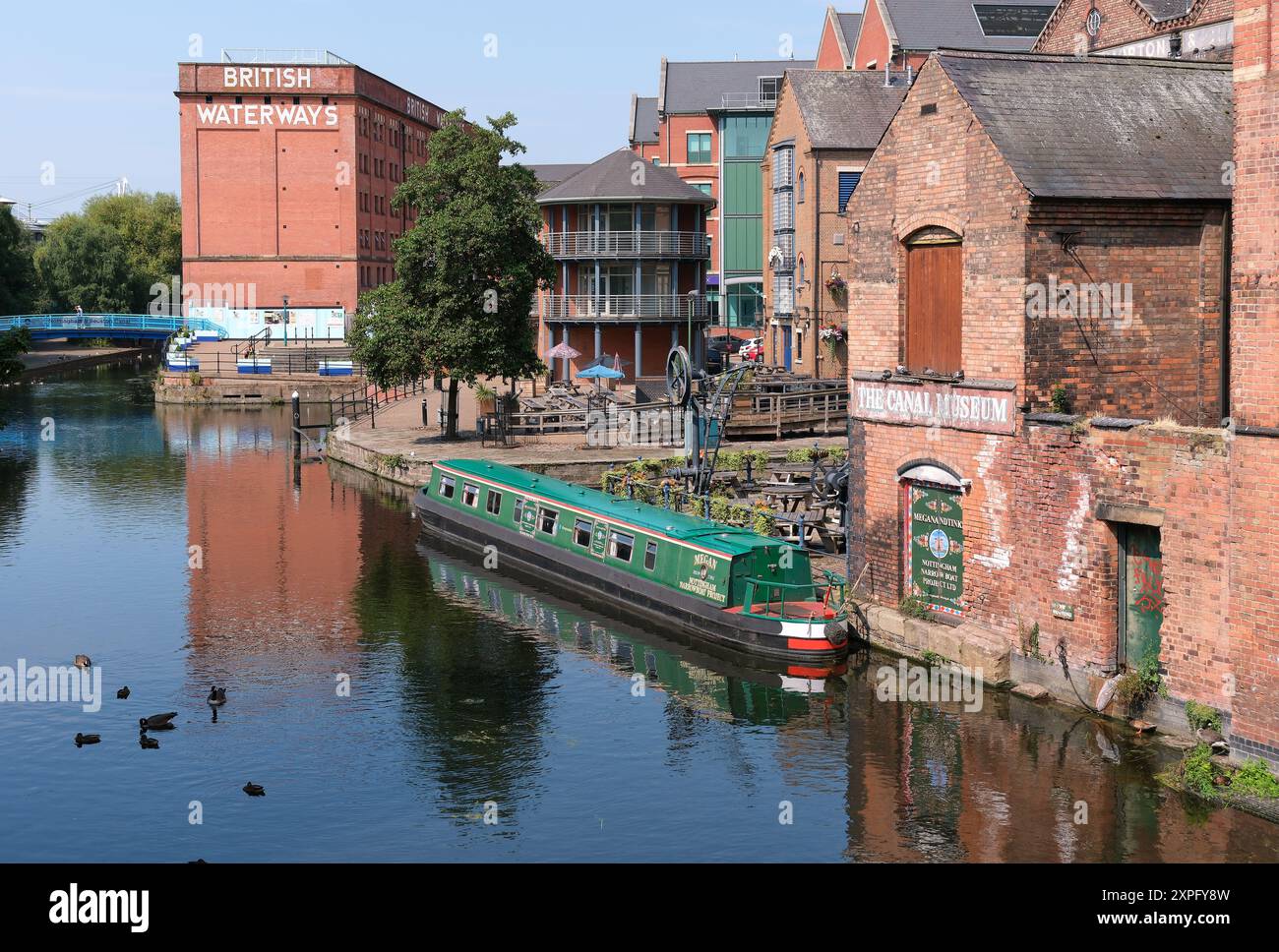 Old warehouse building nottingham canal hi-res stock photography and ...