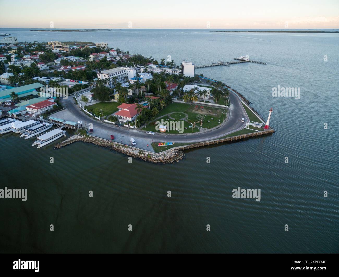 Belize city aerial hi-res stock photography and images - Alamy