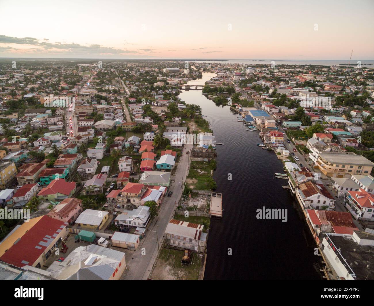 Aerial view belize city belize hi-res stock photography and images - Alamy