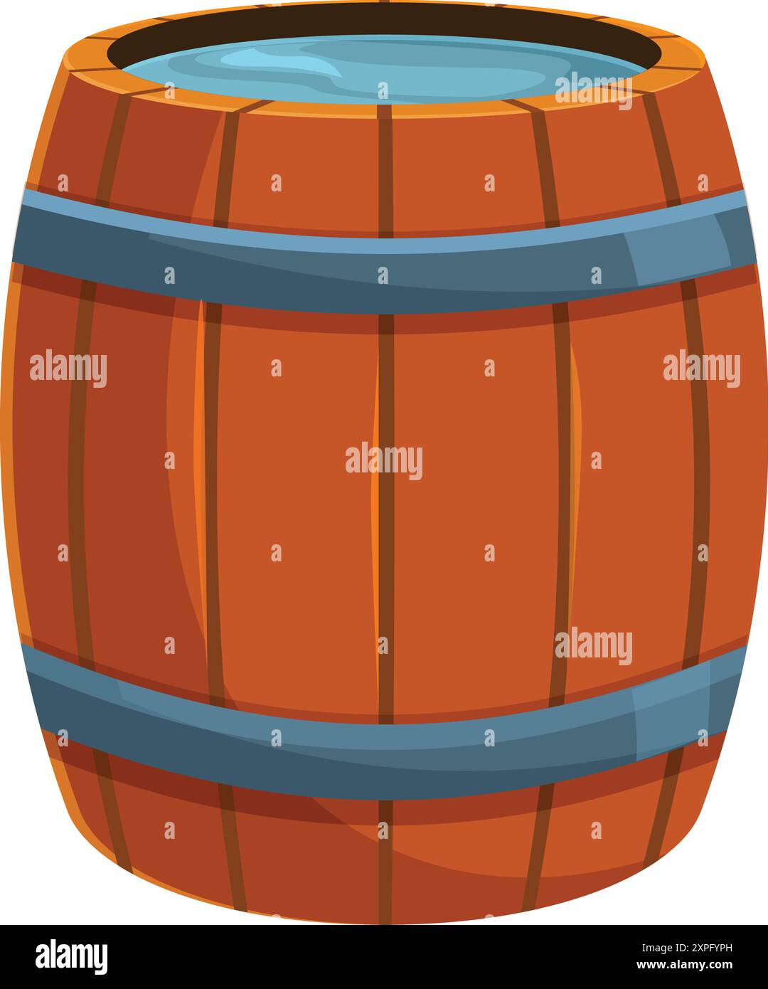 Wooden rain barrel Stock Vector Images - Alamy