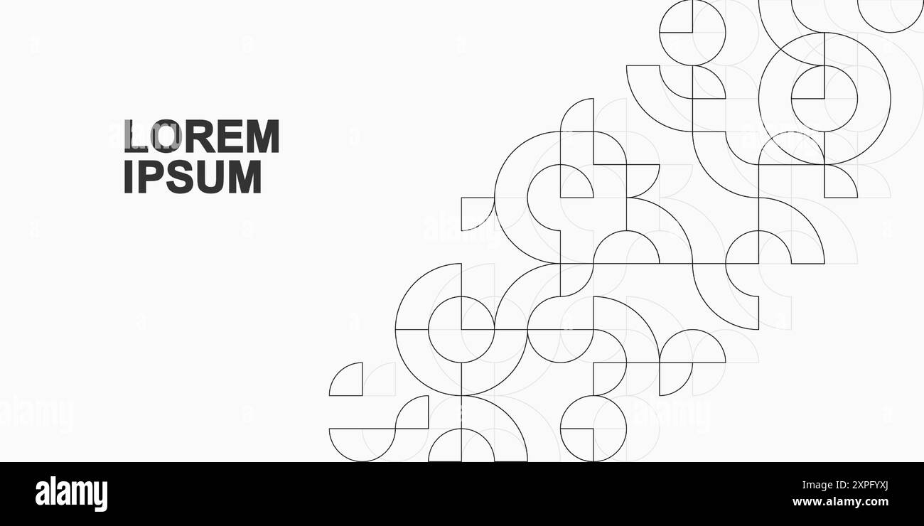 Bauhaus geometric pattern background for header, web banner, website ...