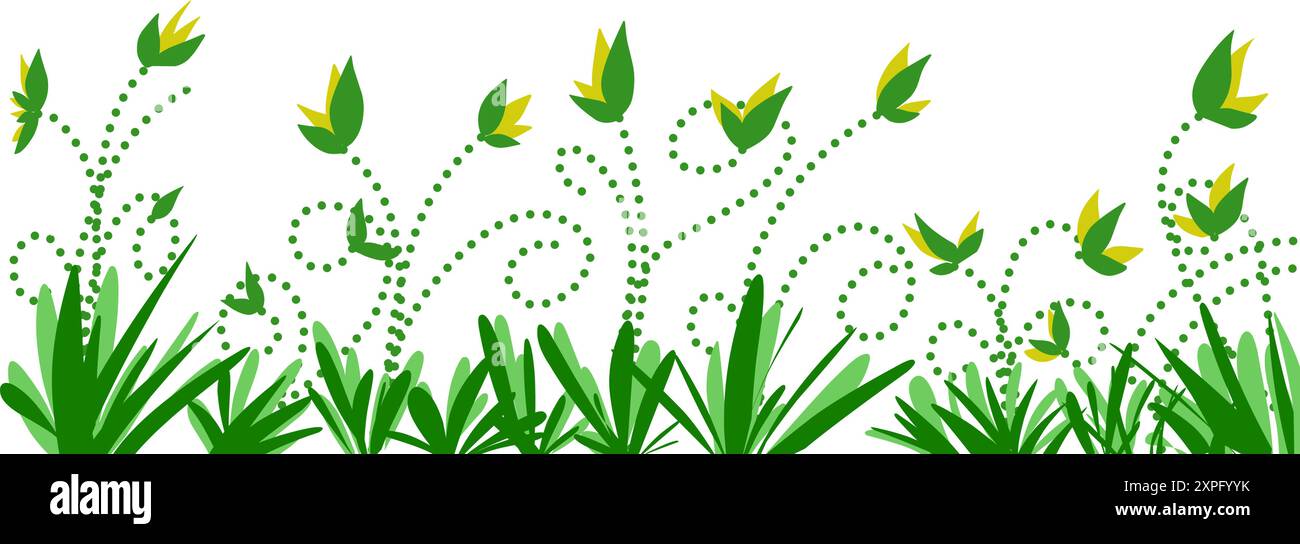 Background illustration of a natural theme that contains green elements ...