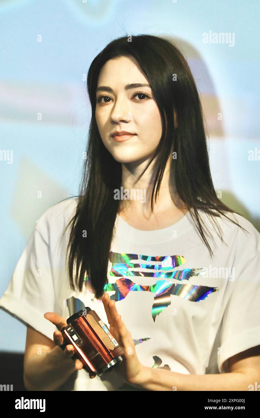 Russian actress Narana Erdyneeva attends an activity in Chengdu City, southwest China's Sichuan ...