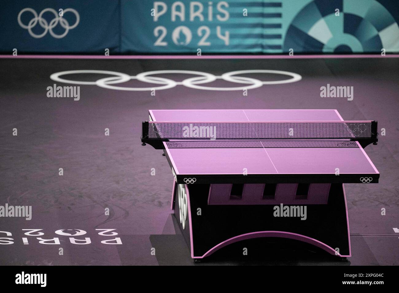 Paris, France. 05th Aug, 2024. illustration Olympic Table Tennis during ...
