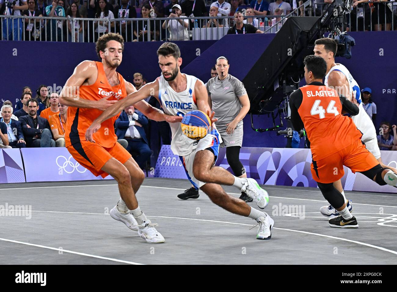 Paris, France. 05th Aug, 2024. France Lucas Dussoulier (0) during Men's ...