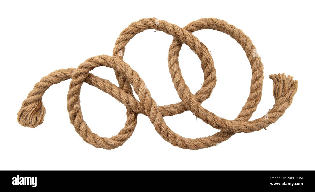 Jute rope knot loop hi-res stock photography and images - Alamy