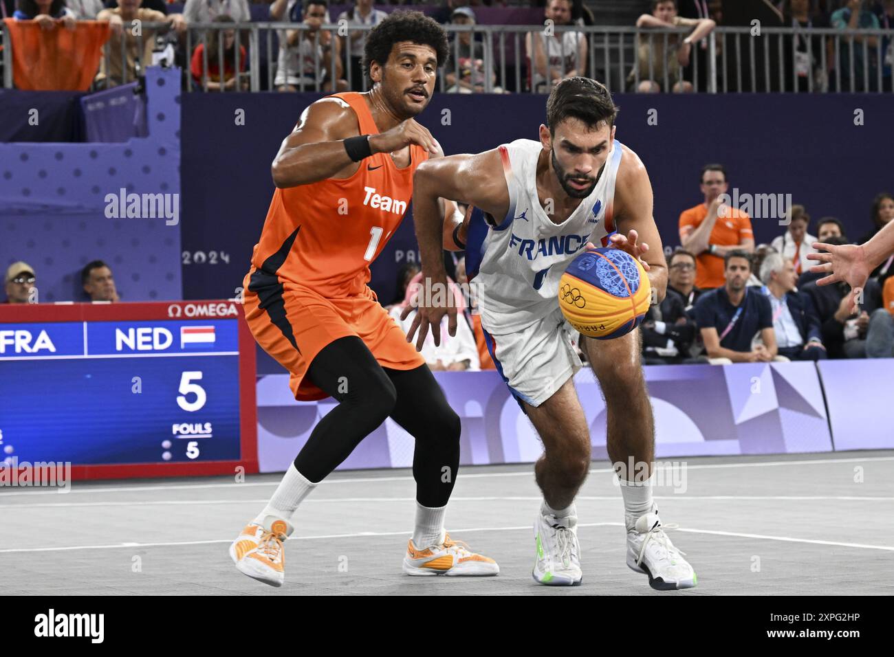 Dimeo Van der Horst (NED) vs Lucas Dussoulier (FRA), 3x3 Basketball ...