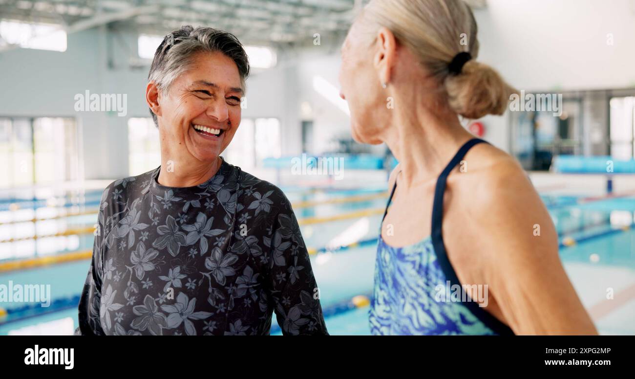 Senior woman in swimsuit walking hi-res stock photography and images ...