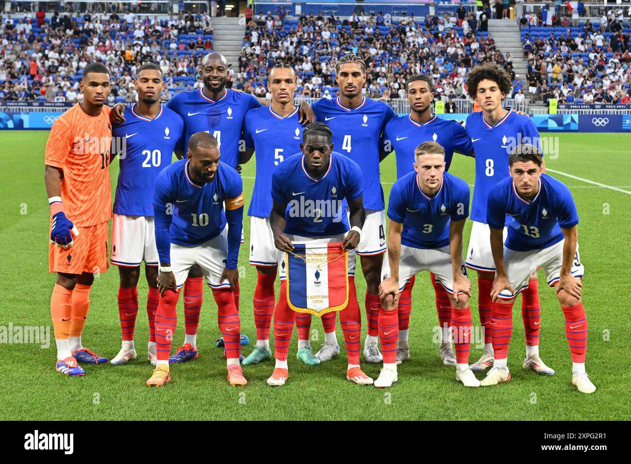 Team France, Football, Men's Semi-final between France and Egypt during ...