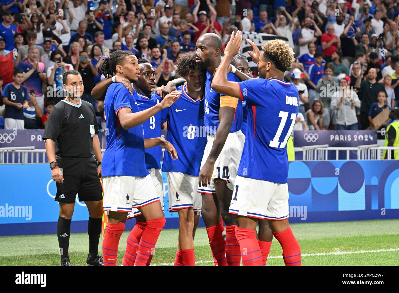 Michael Olise (France) celebrates a goal, Football, Men's Semi-final ...