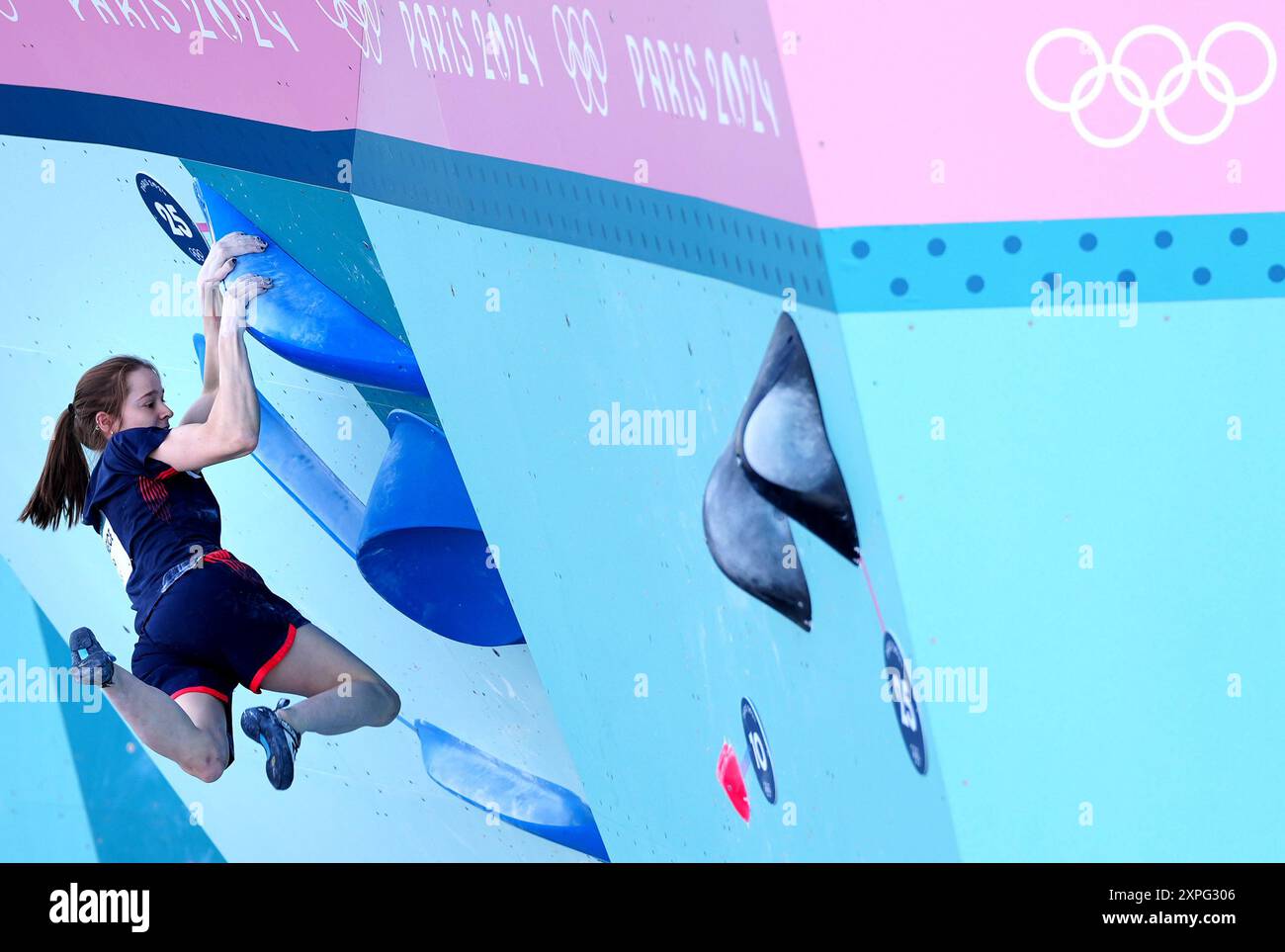 Great Britain's Erin McNeice during the Women's Boulder & Lead ...