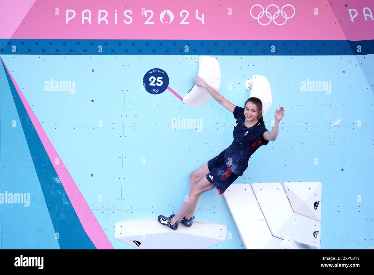 Great Britain's Erin McNeice during the Women's Boulder & Lead ...
