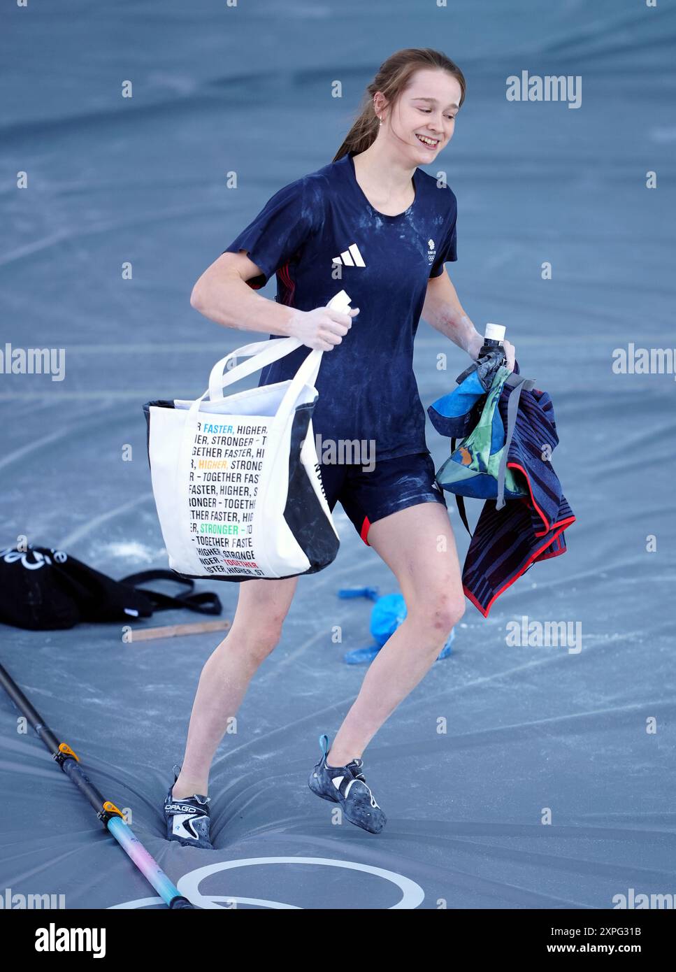 Great Britain's Erin McNeice after the Women's Boulder & Lead Semifinal ...