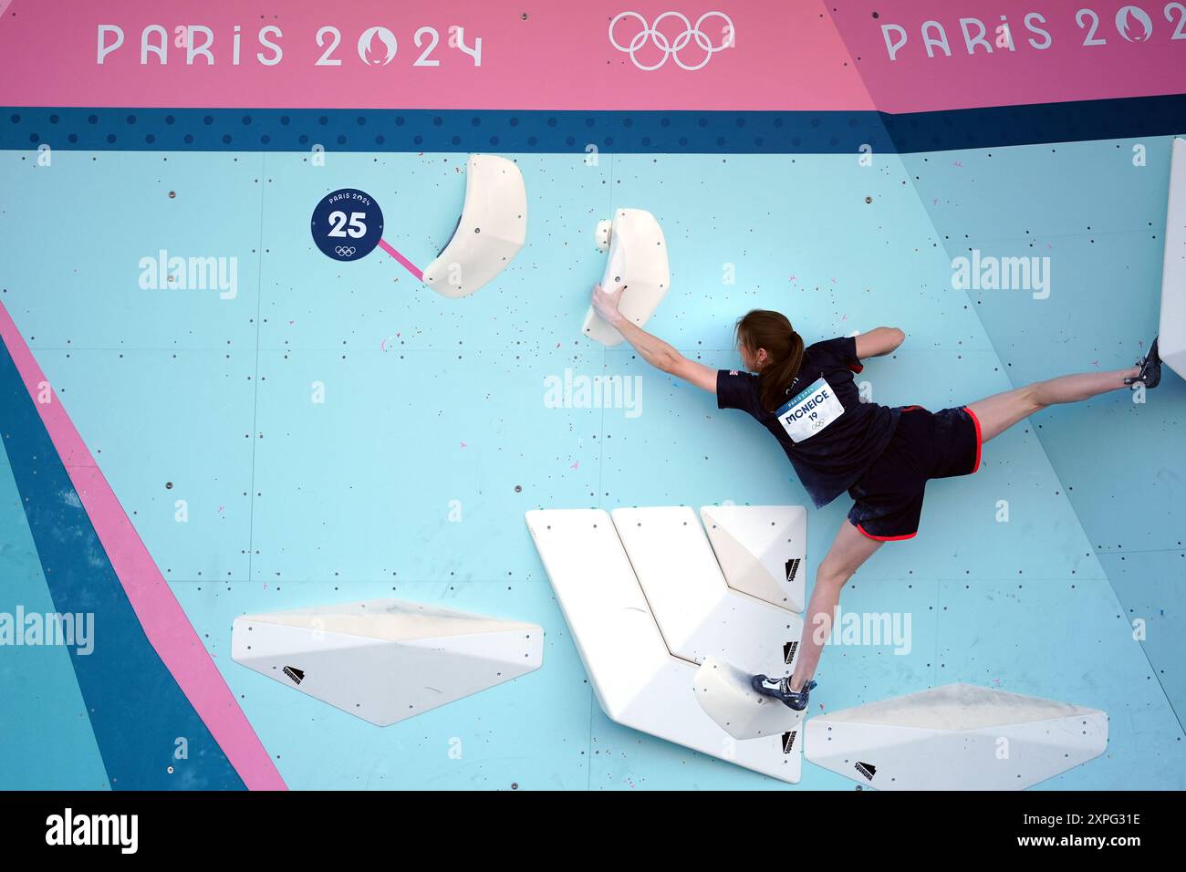 Great Britain's Erin McNeice during the Women's Boulder & Lead ...