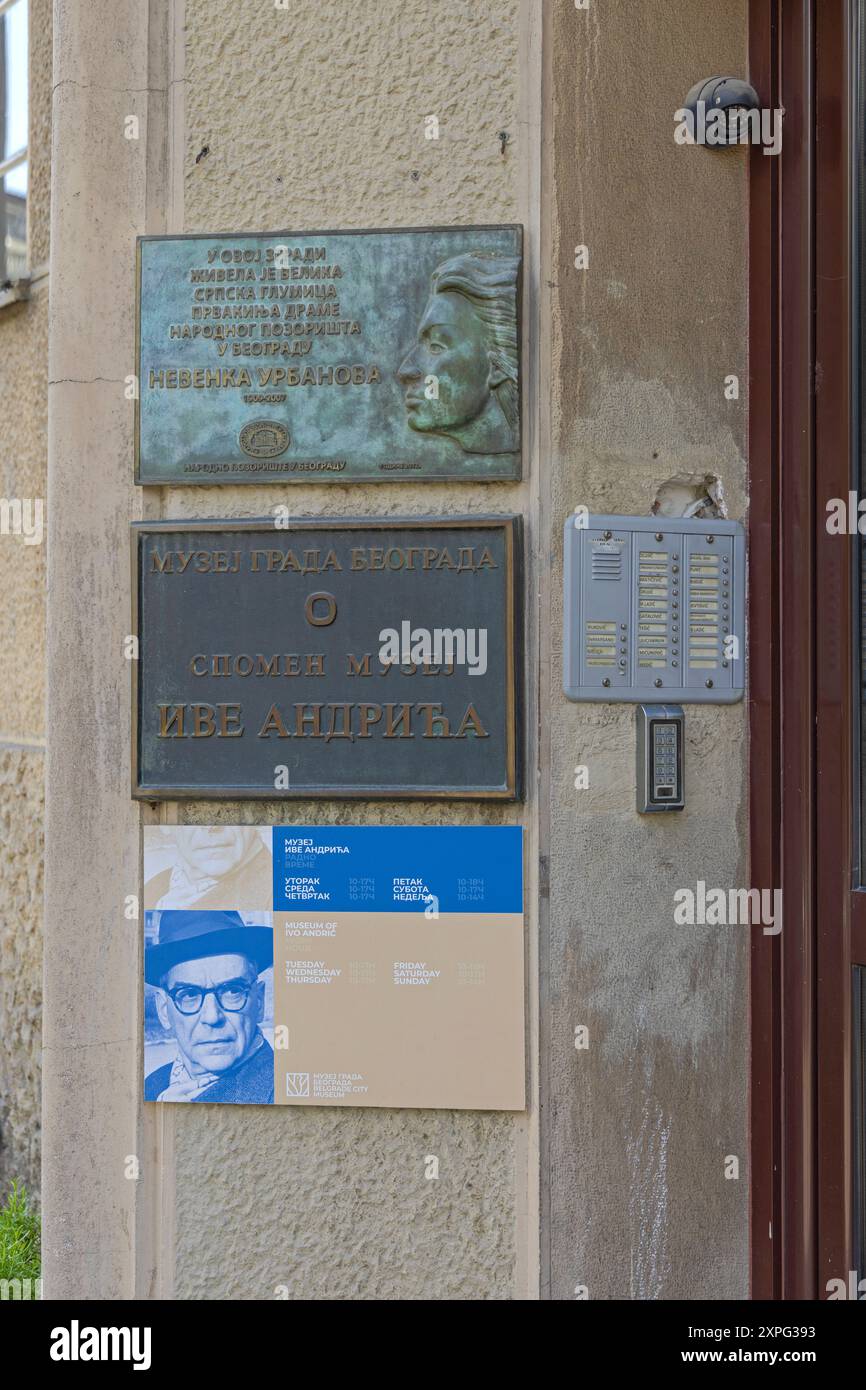 Belgrade, Serbia - May 11, 2024: Bronze Statue of Ivo Andric Famous ...
