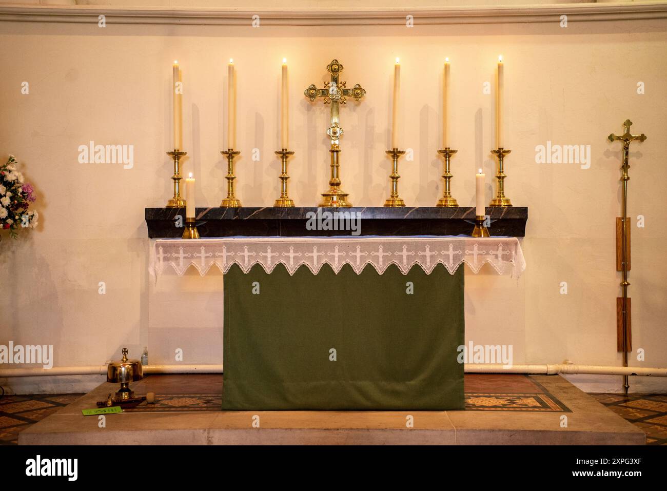 Interior of a church/chapel Stock Photo - Alamy