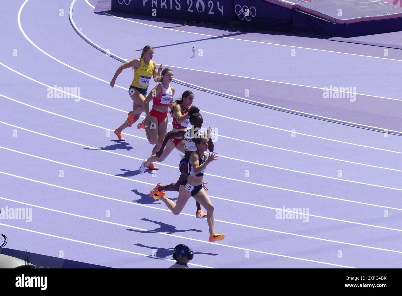 Stade de France, 93200 St Denis, France, Aug 5, 2024. Under intense competitive pressure ...