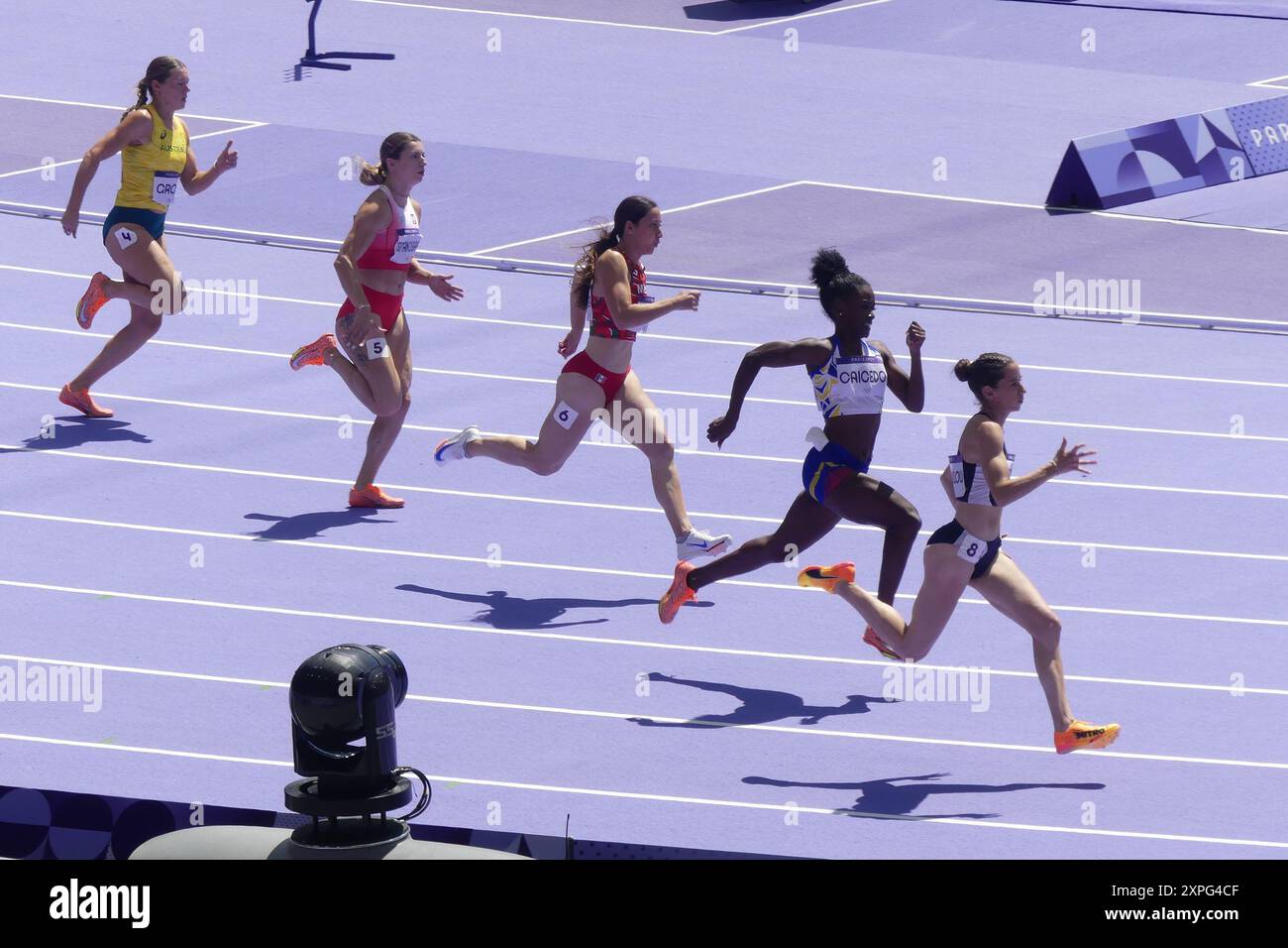 Stade de France, 93200 St Denis, France, Aug 5, 2024. Under intense competitive pressure ...