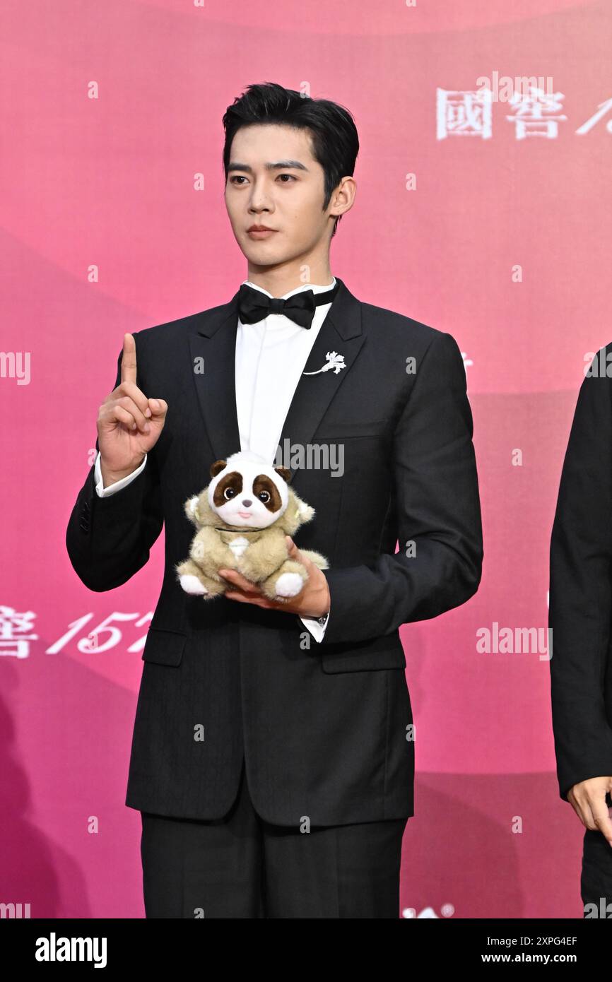 Chinese actor and model Yu Shi poses on red carpet of the closing ...