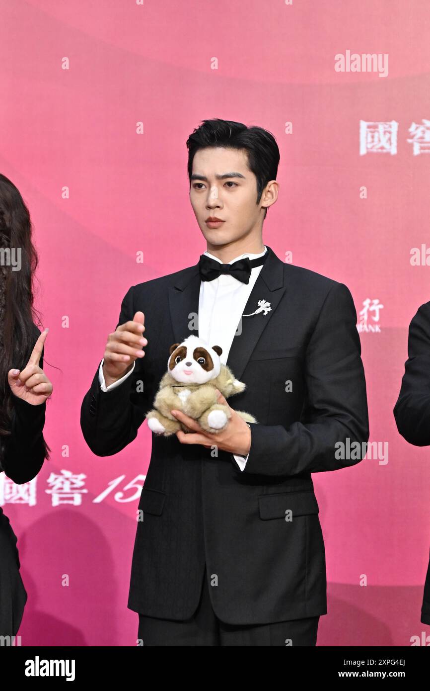 Chinese actor and model Yu Shi poses on red carpet of the closing ...