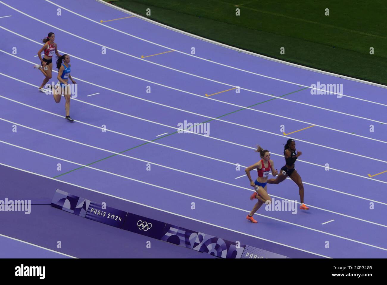 Stade de France, 93200 St Denis, France, Aug 5, 2024. Under intense competitive pressure ...