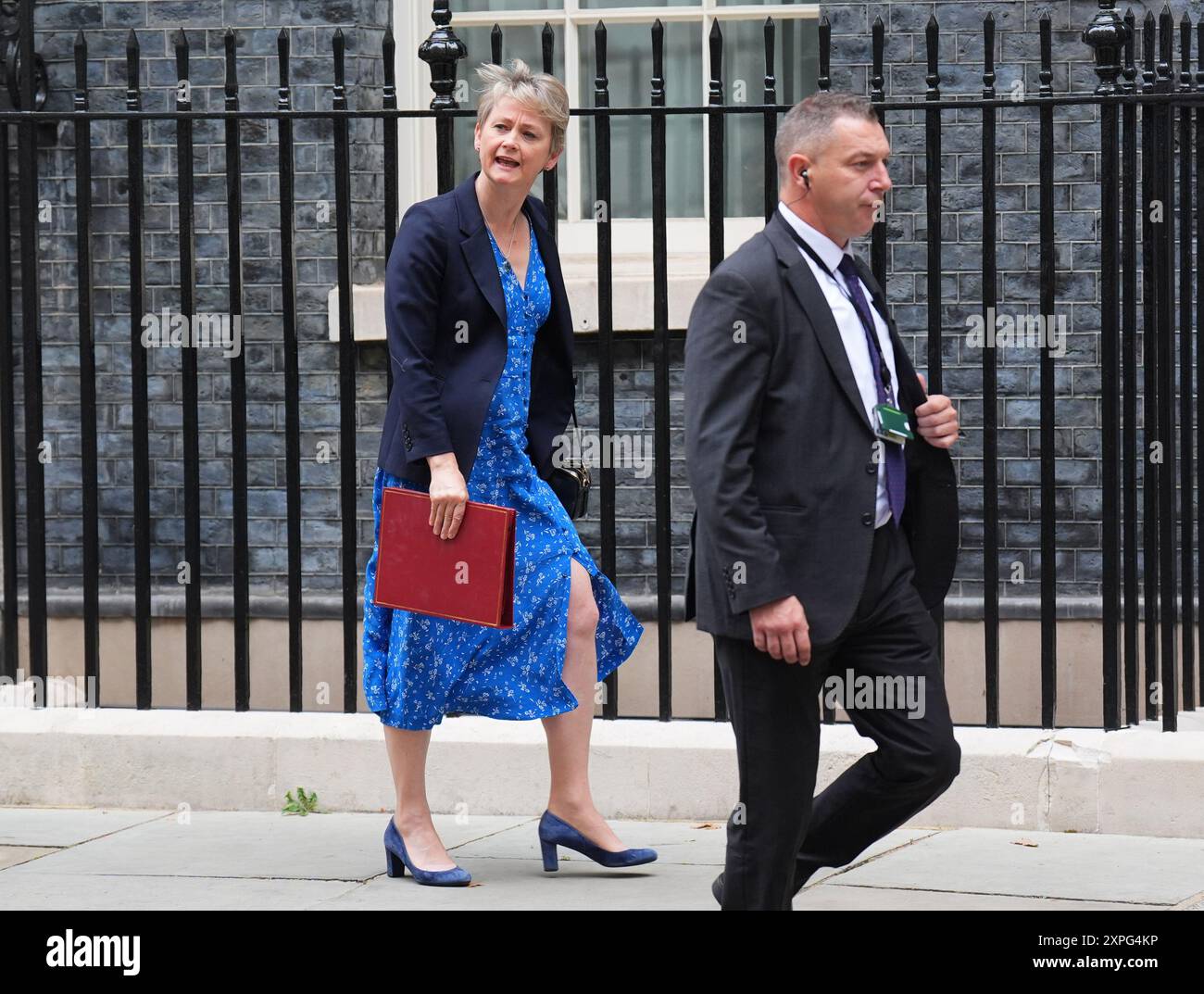 Home Secretary Yvette Cooper leaves No 10 Downing Street in central ...