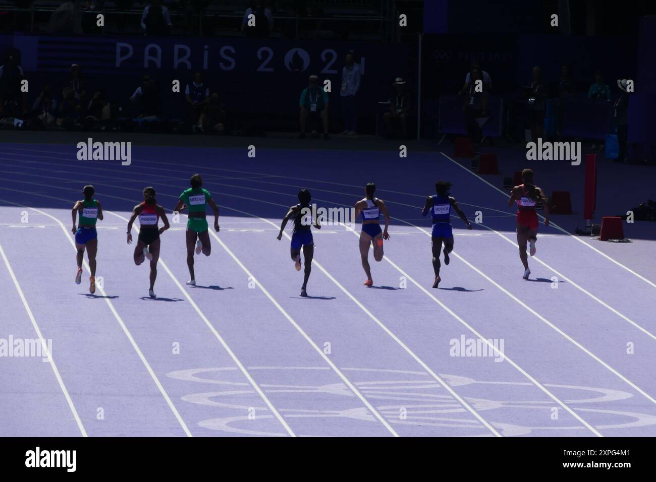 Stade de France, 93200 St Denis, France, Aug 5, 2024. Under intense competitive pressure ...