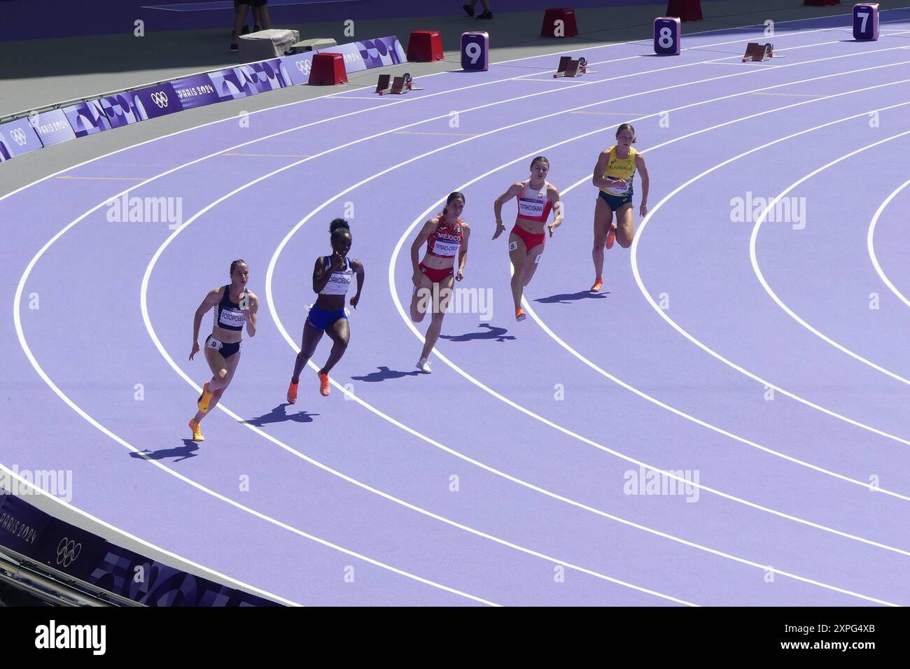 Stade de France, 93200 St Denis, France, Aug 5, 2024. Under intense competitive pressure ...