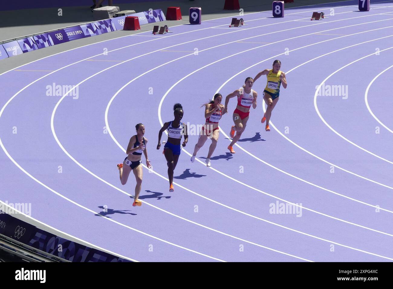 Stade de France, 93200 St Denis, France, Aug 5, 2024. Under intense competitive pressure ...