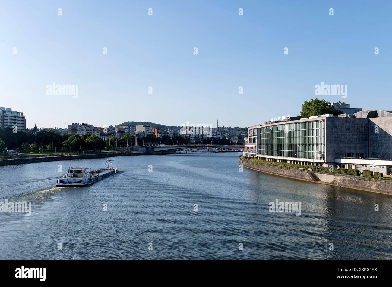 LiÃ ge Belgique Belgie Belgium 29th July 2024 View northwards along the ...