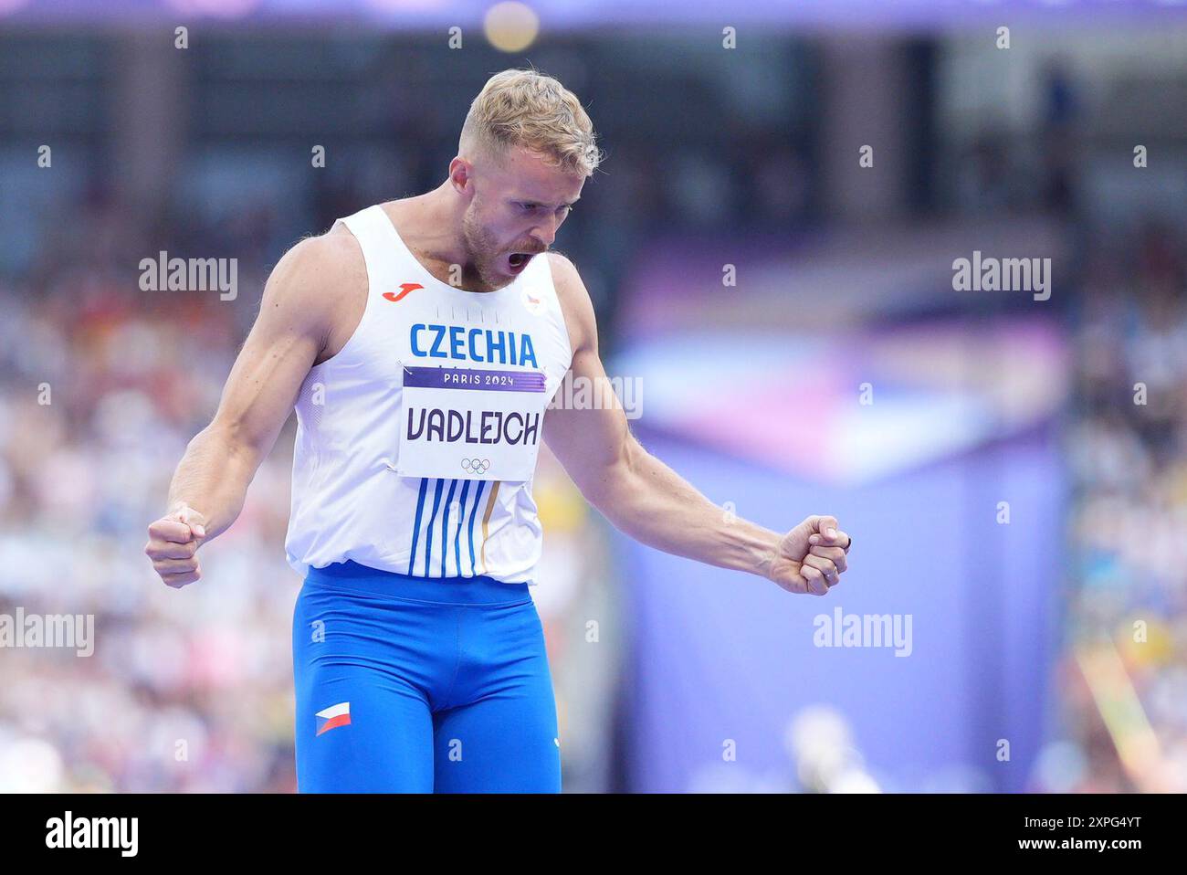 Paris, France. 06th Aug, 2024. Czech javelin thrower Jakub Vadlejch in ...
