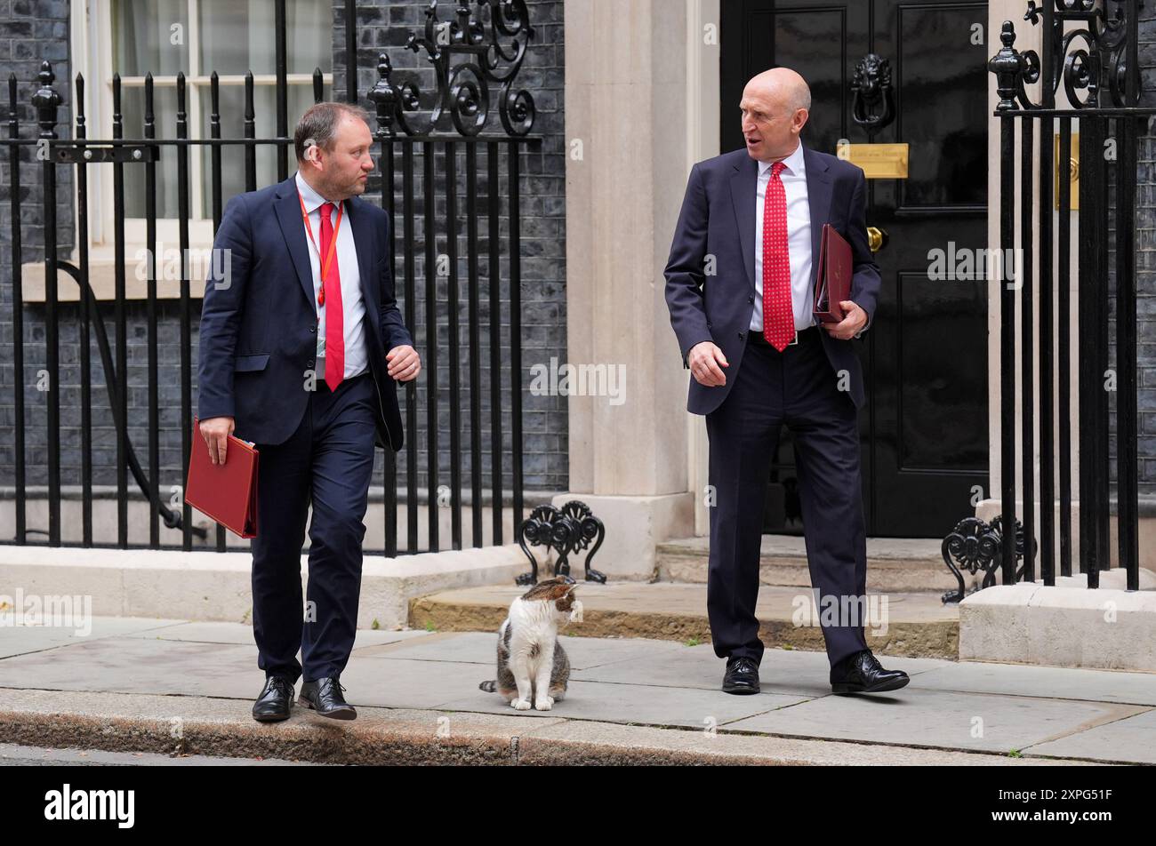 Scottish Secretary Ian Murray (left) and Defence Secretary John Healey ...