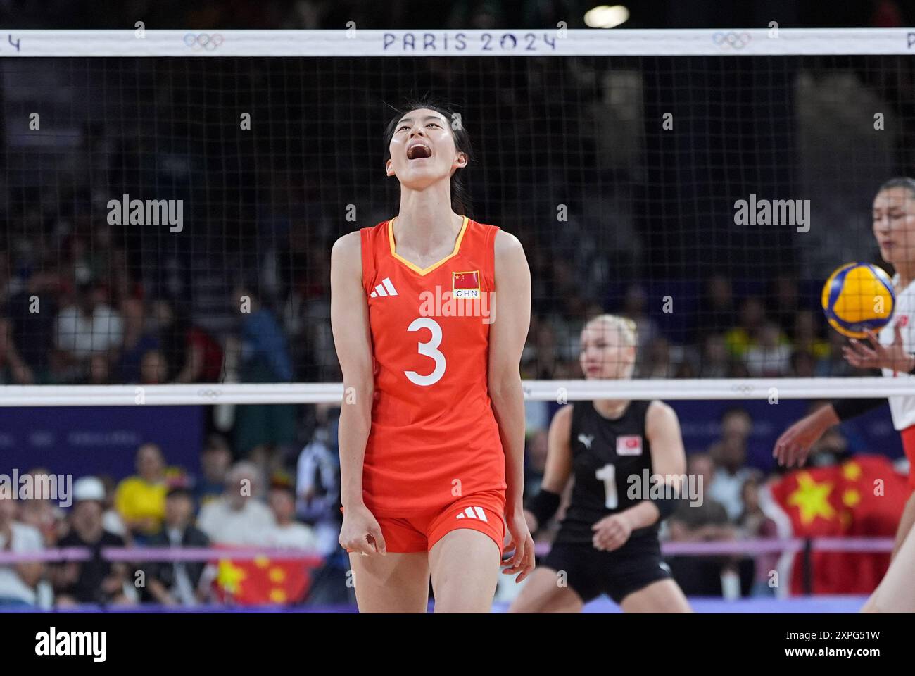 Paris, France. 6th Aug, 2024. Diao Linyu of China celebrates after ...