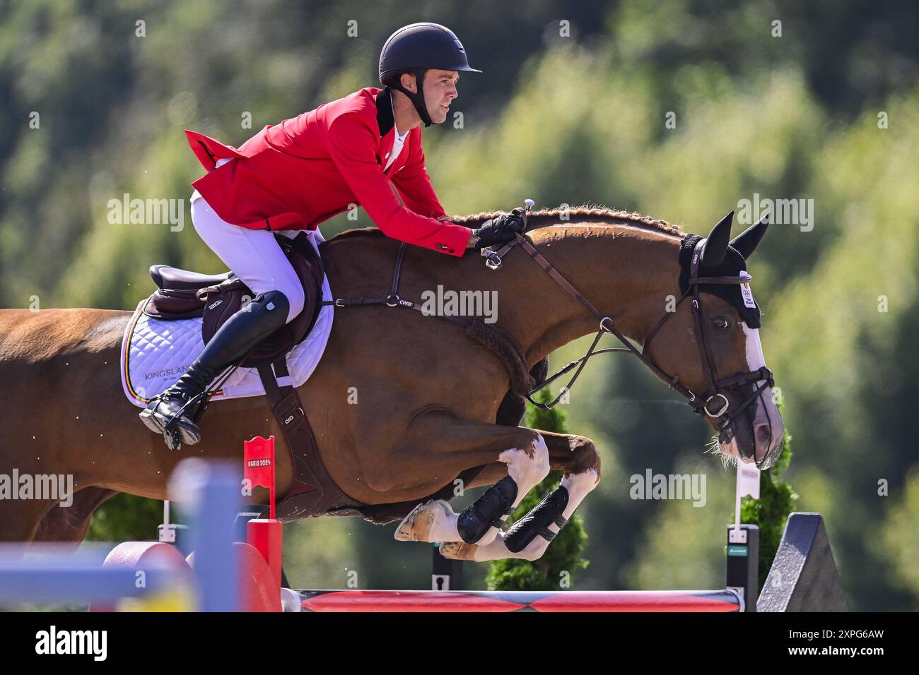 Paris, France. 06th Aug, 2024. Belgian rider Gilles Thomas pictured in ...