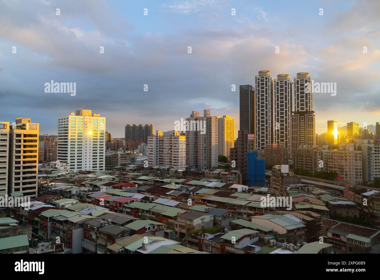 New Taipei City, Taiwan - July 16, 2024 : View of Banqiao district city ...