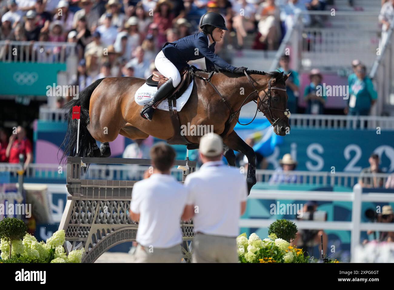 Norway's Victoria Gulliksen rides Mistral van de Vogelzand during the ...
