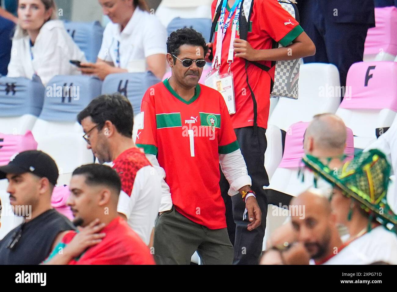 Jamel Debbouze, Football, Men's Semi-final between Morroco and Spain ...
