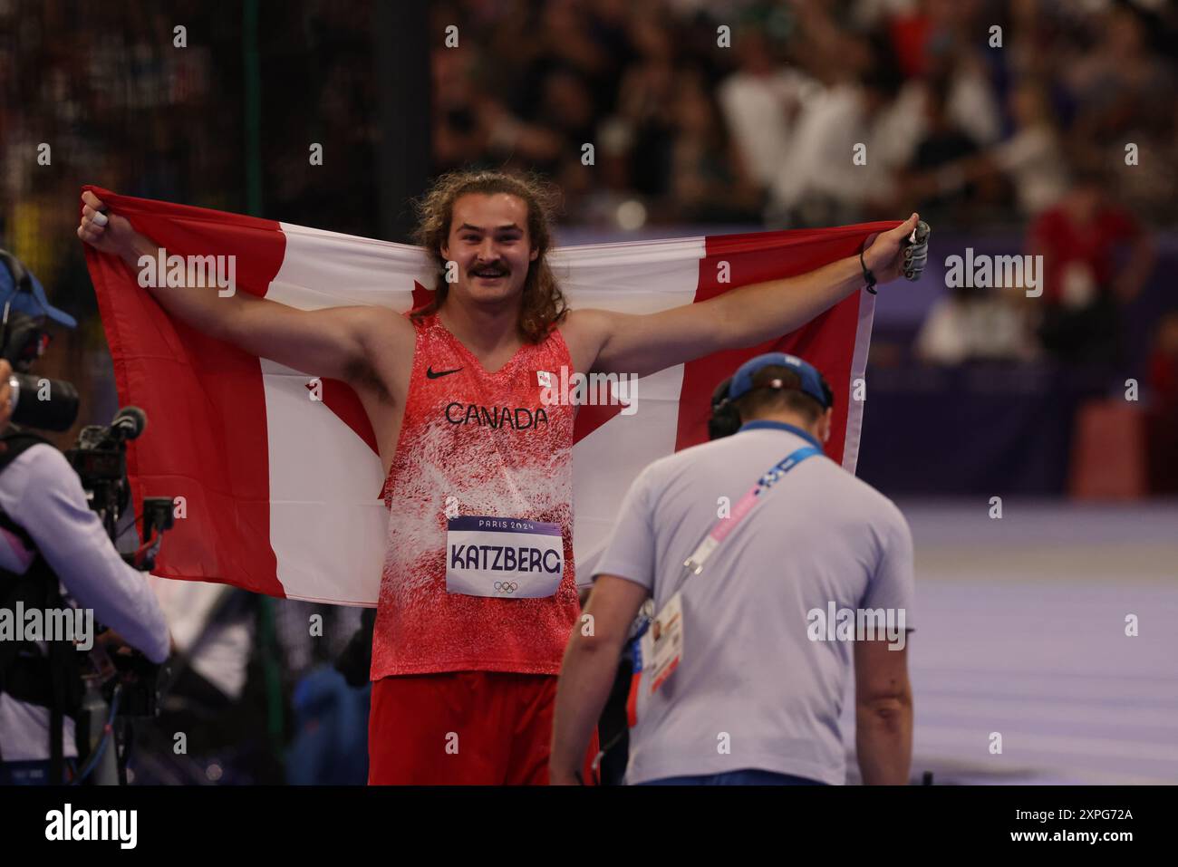 04 August 2024, Paris, France - Paris Olympics: Athletics - Ethan ...