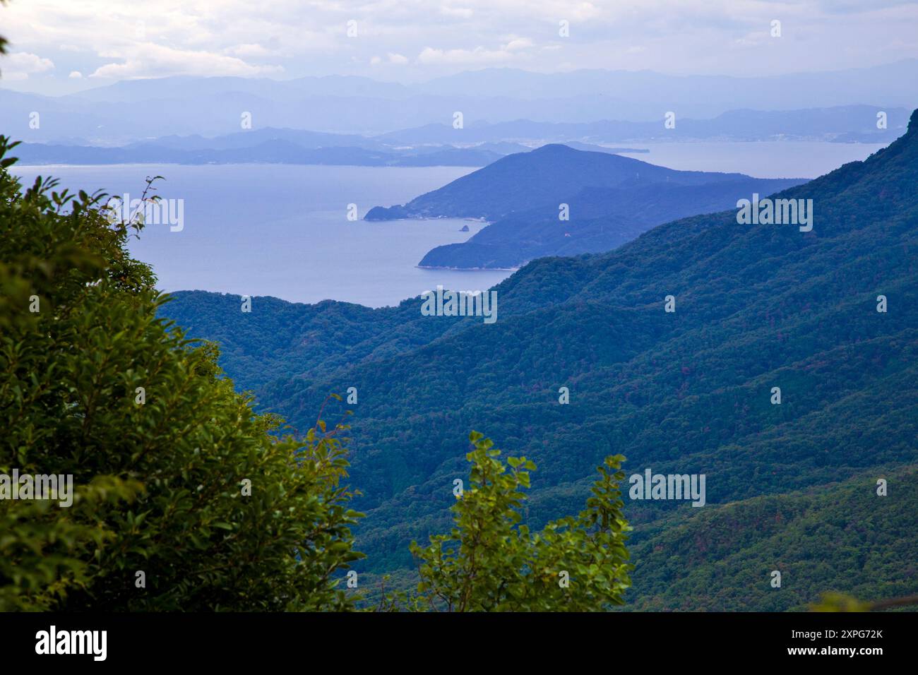 Aerial views of Kankakei valley in Shodoshima Island in Kagawa ...