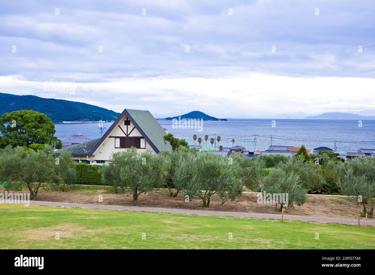Olive farm in Shodoshima island, Kagawa prefecture, Shikoku, Japan ...