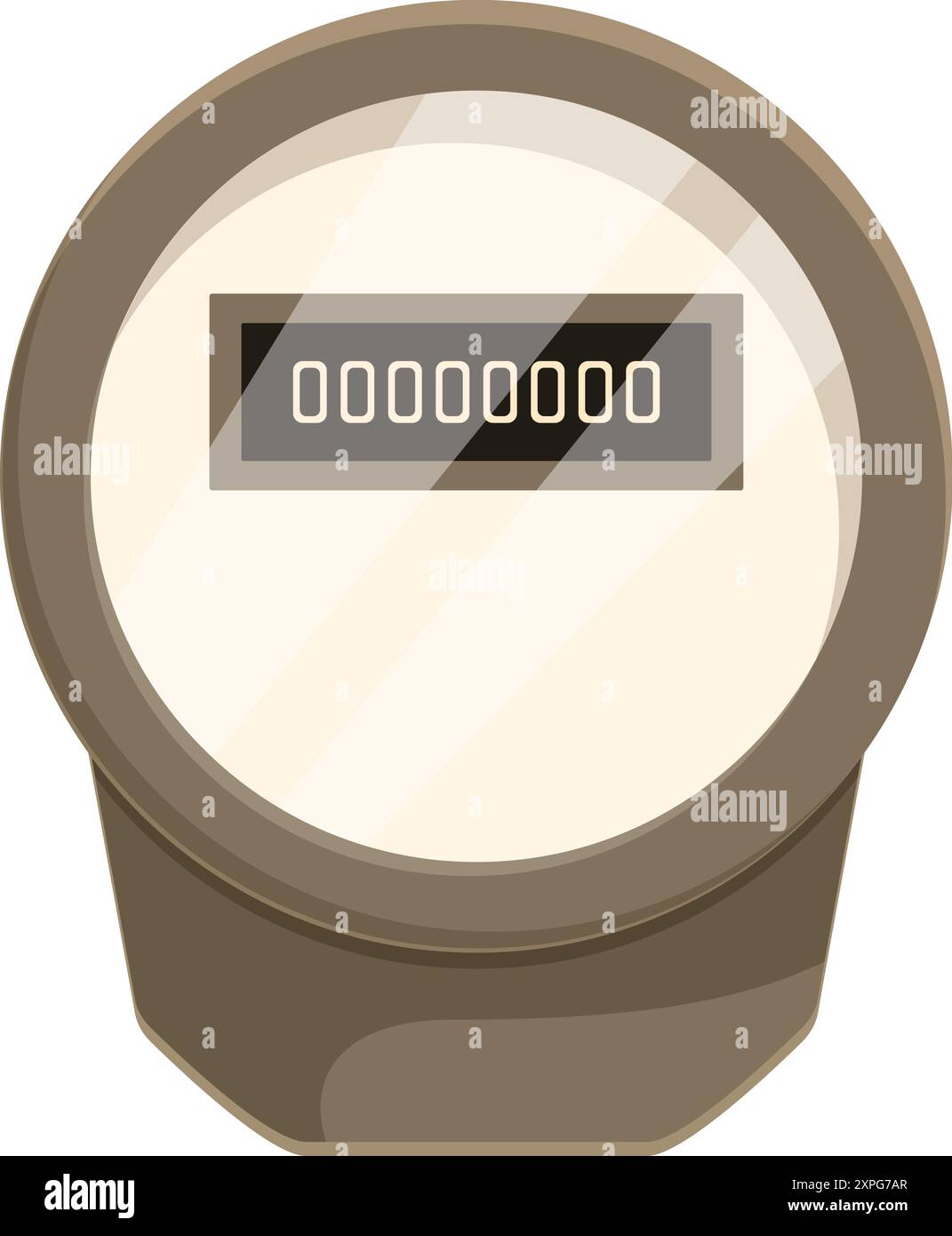 Domestic electric meter Cut Out Stock Images & Pictures - Alamy