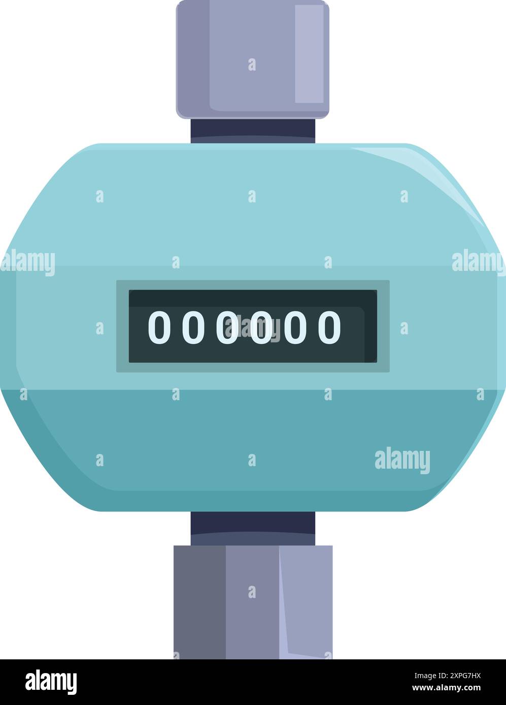 Water meter icon in cartoon Cut Out Stock Images & Pictures - Alamy