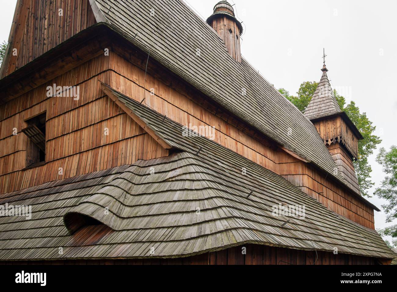Unique Wooden Gothic Architecture of the Parish Church of St. Michael ...