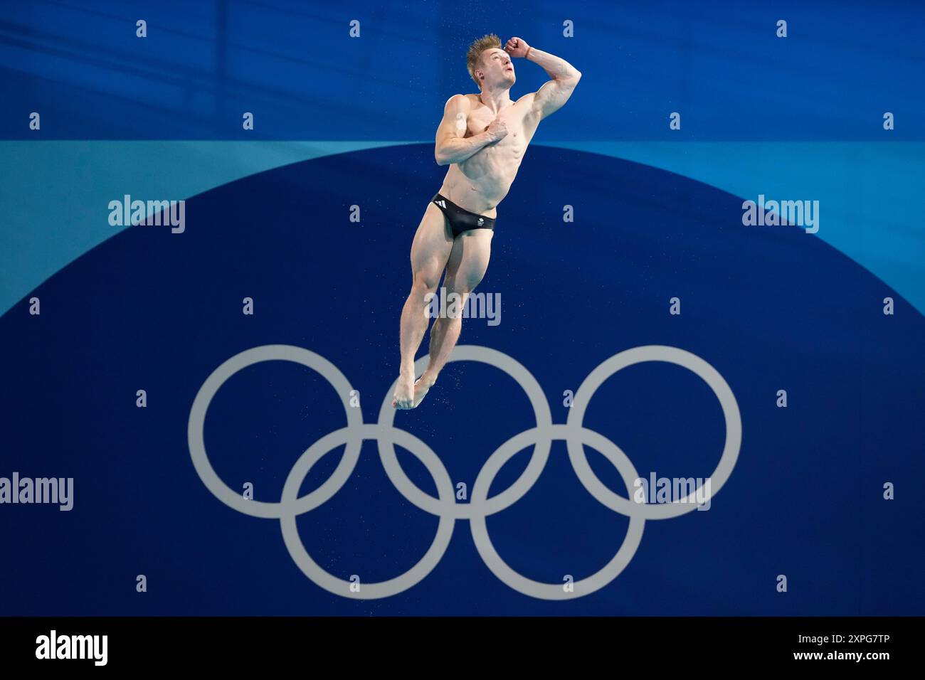 Britain's Jack Laugher competes in the men's 3m springboard diving ...