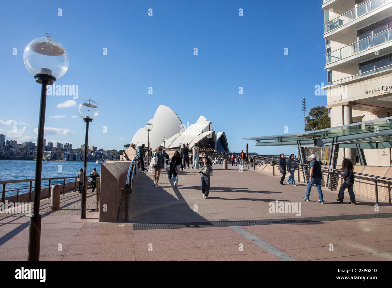 Sydney Opera house building on a blue sky sunny day,NSW,Australia Stock ...