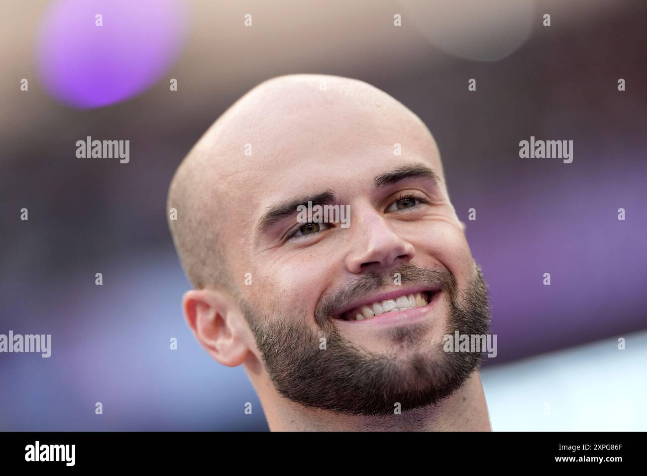 Julian Weber, of Germany, competes during the men's javelin throw ...
