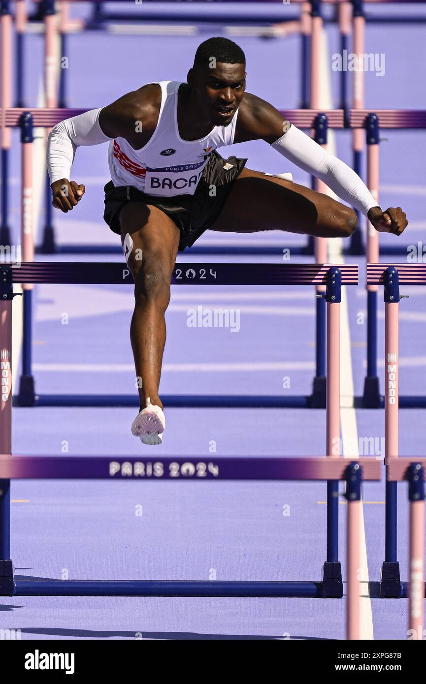 Paris, France. 06th Aug, 2024. Belgian athlete Elie Bacari pictured in ...