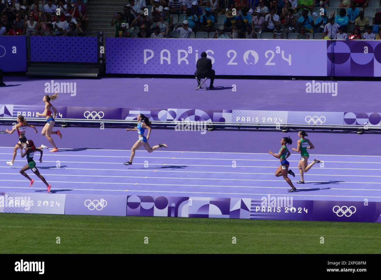 Stade de France, 93200 St Denis, France, Aug 5, 2024. Under intense competitive pressure ...