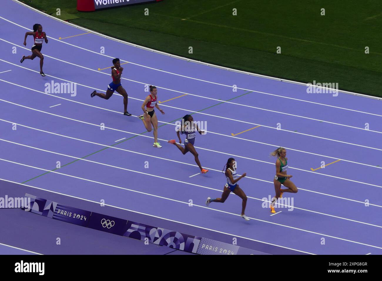 Stade de France, 93200 St Denis, France, Aug 5, 2024. Under intense ...