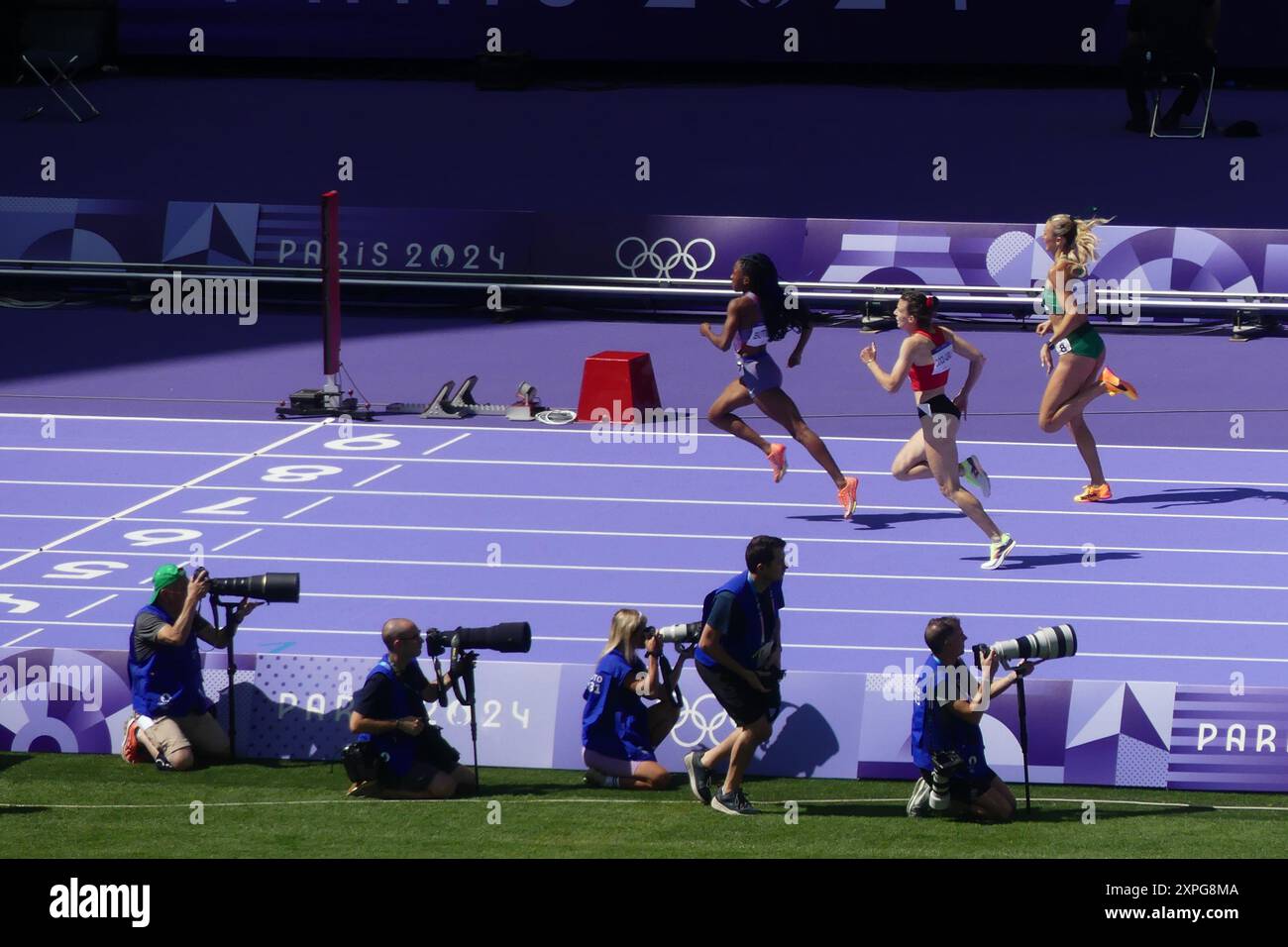 Stade de France, 93200 St Denis, France, Aug 5, 2024. Under intense competitive pressure ...